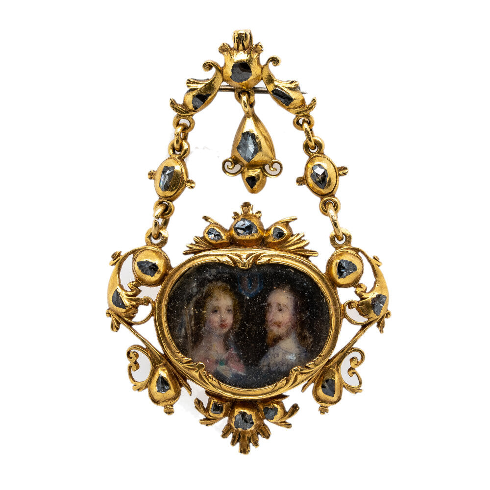 17th Century Portrait of Charles 1 and Henrietta Maria - Charlotte ...