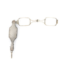 French 19th Century Silver Lorgnettes - Charlotte Sayers Antique Jewellery