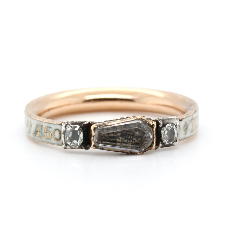 Georgian Skeleton Coffin Ring - Charlotte Sayers Antique Jewellery