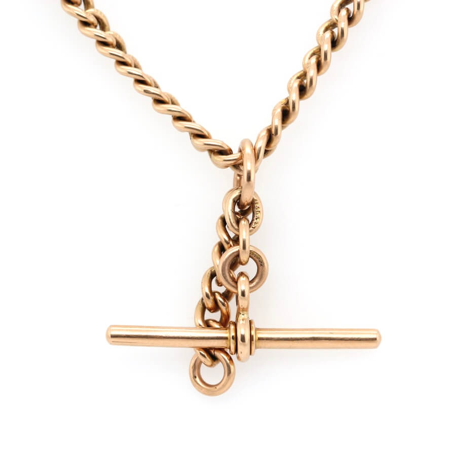 Victorian 15ct Albert Chain - Charlotte Sayers Antique Jewellery